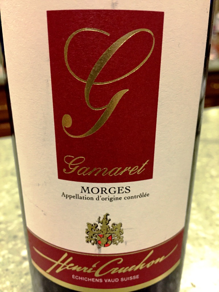 Henri Cruchon Gamaret Morges | Talk-A-Vino