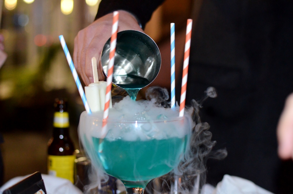 Blue Tidal Wave cocktail | Talk-A-Vino