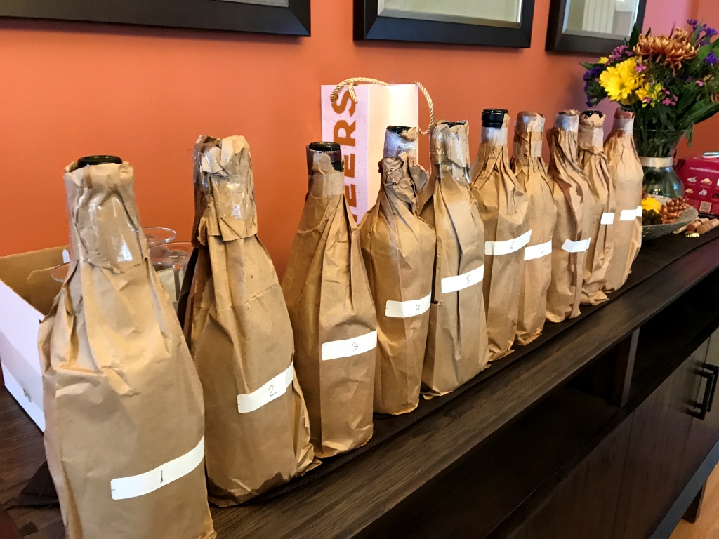 Blind tasting line up | Talk-A-Vino